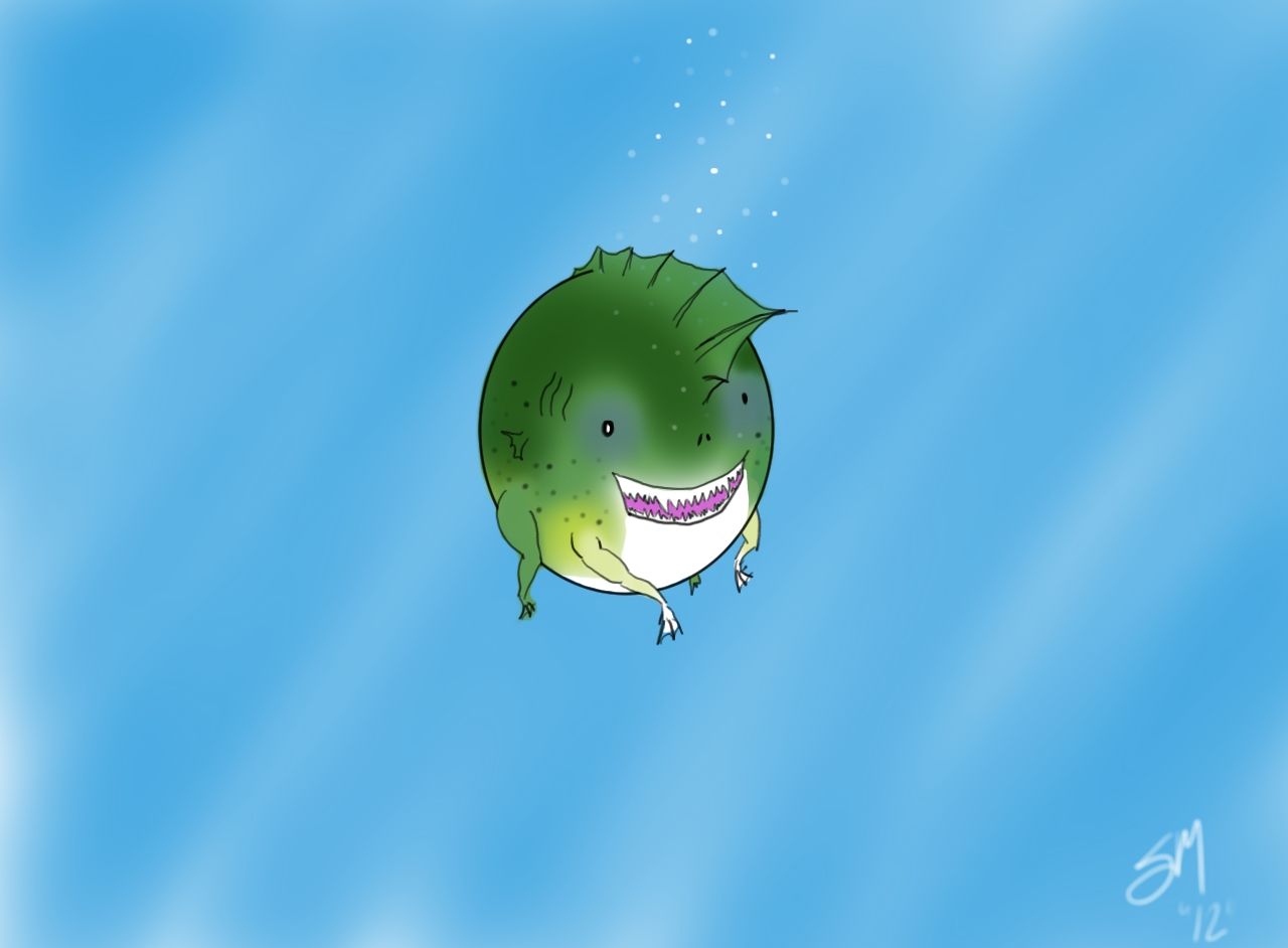 The Creature From Wacom Lagoon! W/ Sketchbook Pro 5 & Wacom : 5 Steps ...