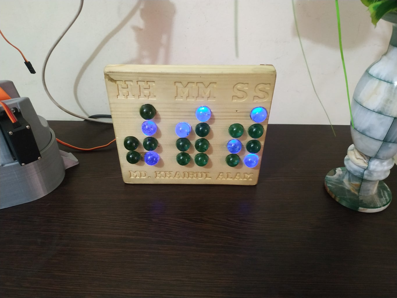 Binary Desk Clock 9 Steps With Pictures Instructables