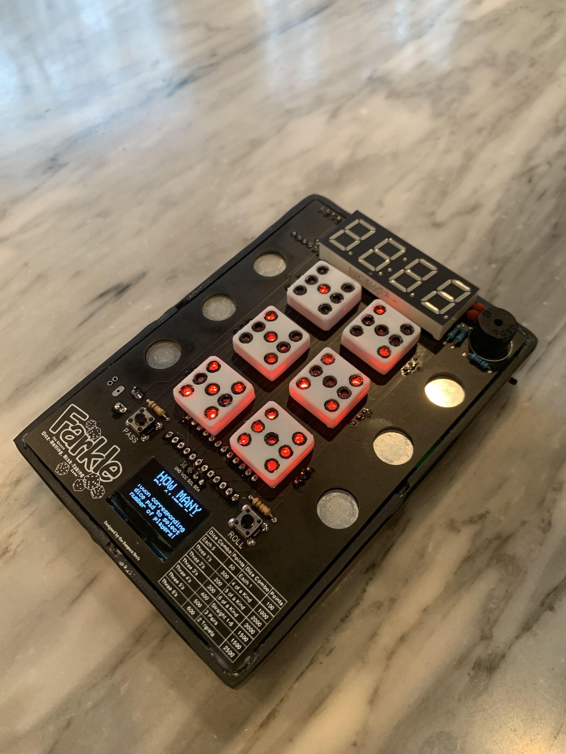 Farkle! Handheld PCB Game Console : 9 Steps (with Pictures) - Instructables