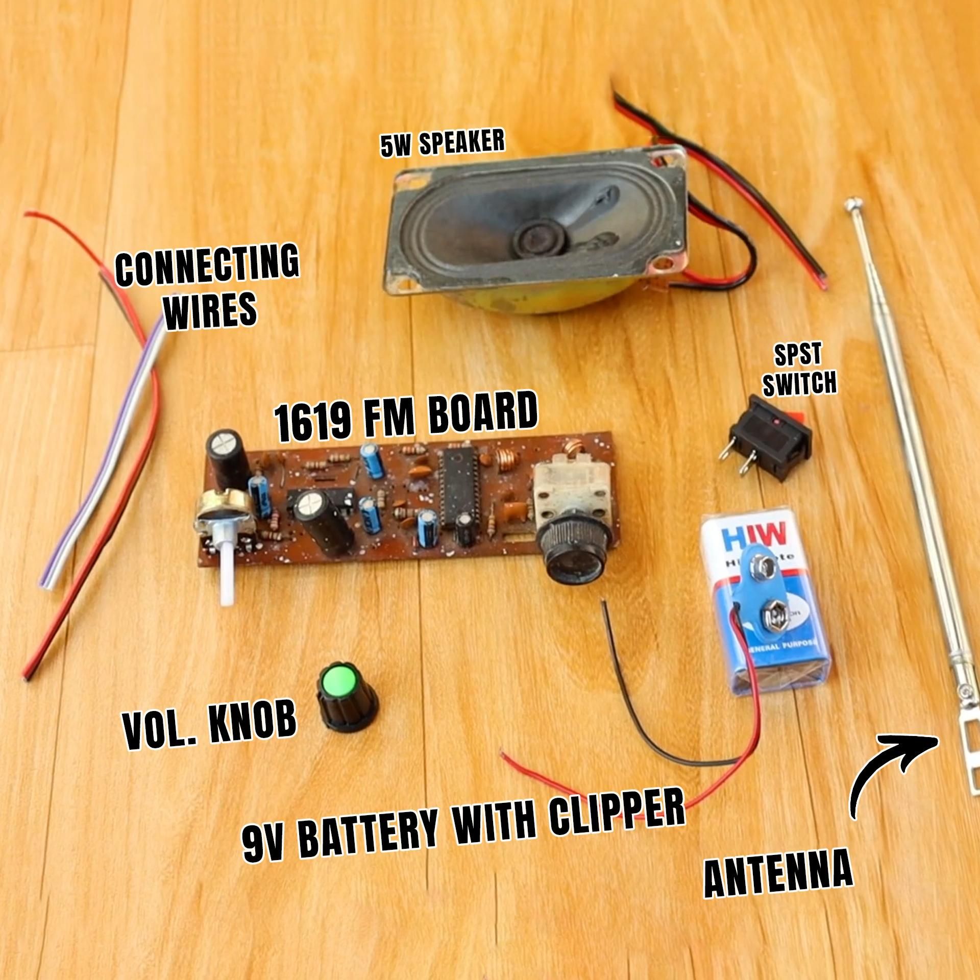 DIY FM Radio — Build a FM Receiver at Home With the Sony 1619 FM Radio ...