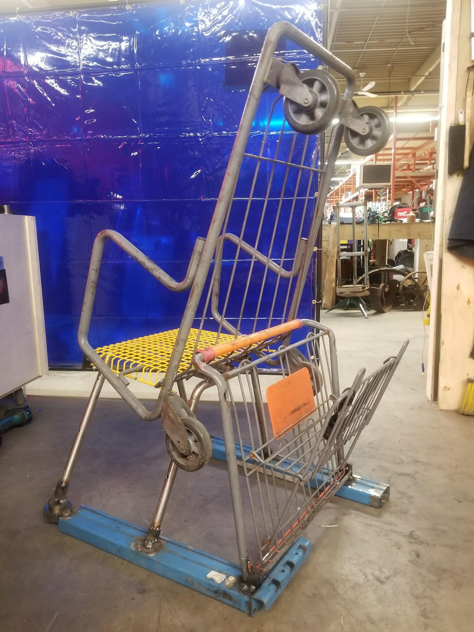Shopping Cart Chair With Magazine Holder : 4 Steps - Instructables
