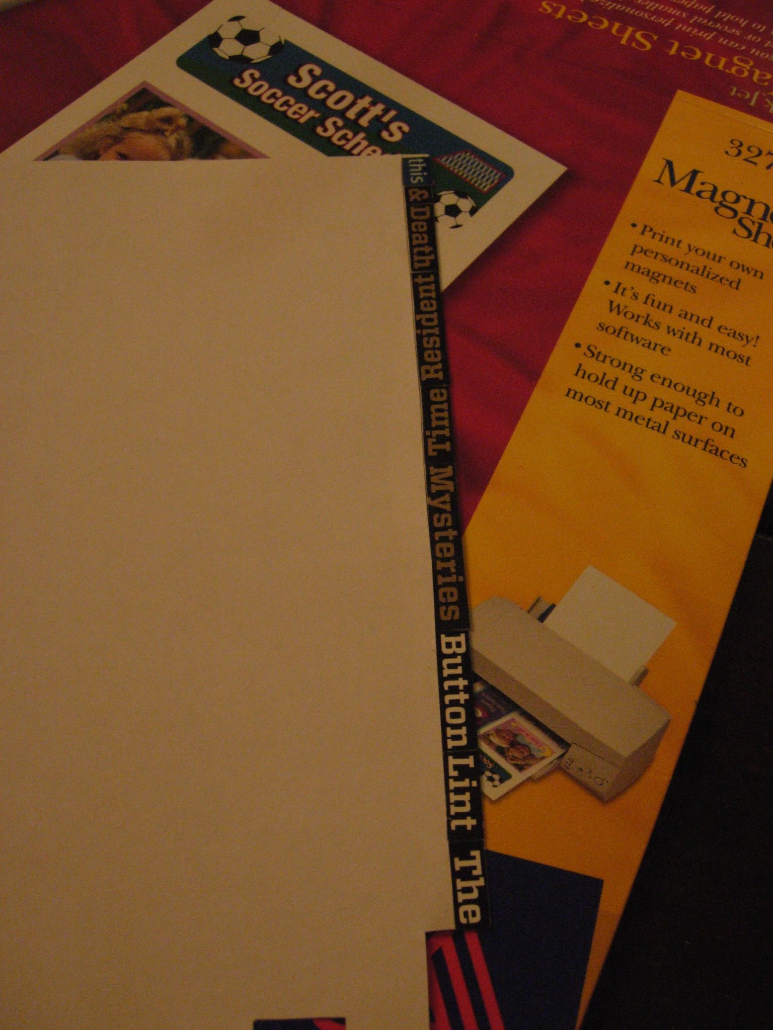 Ransom Note Magnetic Fridge Poetry : 3 Steps - Instructables