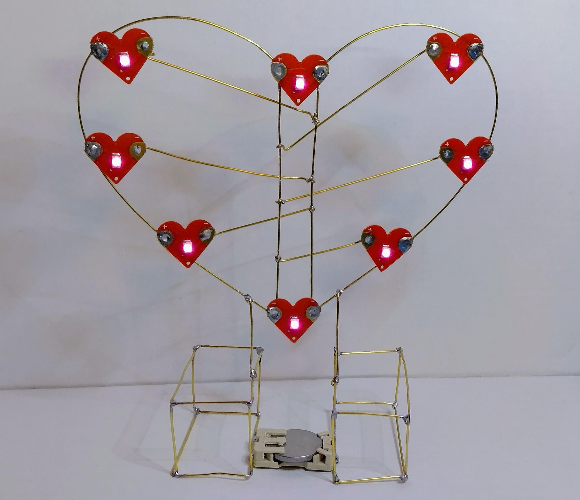 Heart-shaped LED Freeform Circuit : 14 Steps (with Pictures ...
