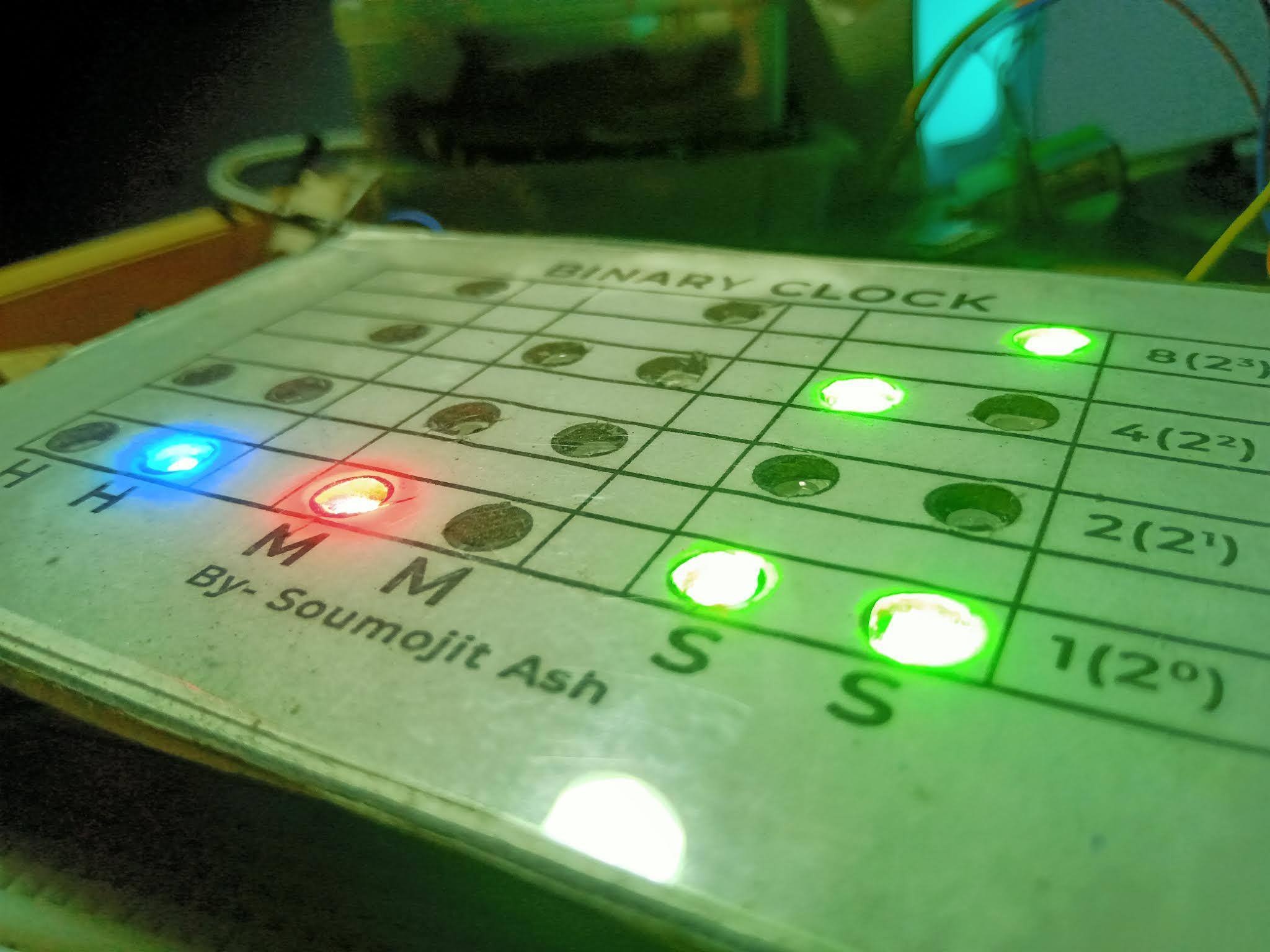 RGB Wifi Binary Clock (ESP8266+WS2812b) : 6 Steps - Instructables