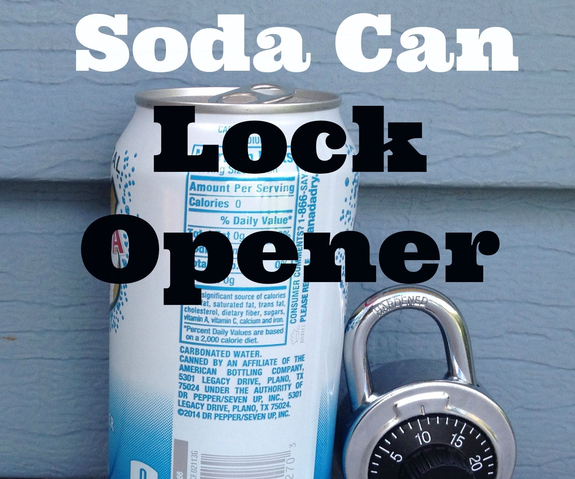 Open Pad Locks and Combination Locks With a Soda Can : 7 Steps (with ...
