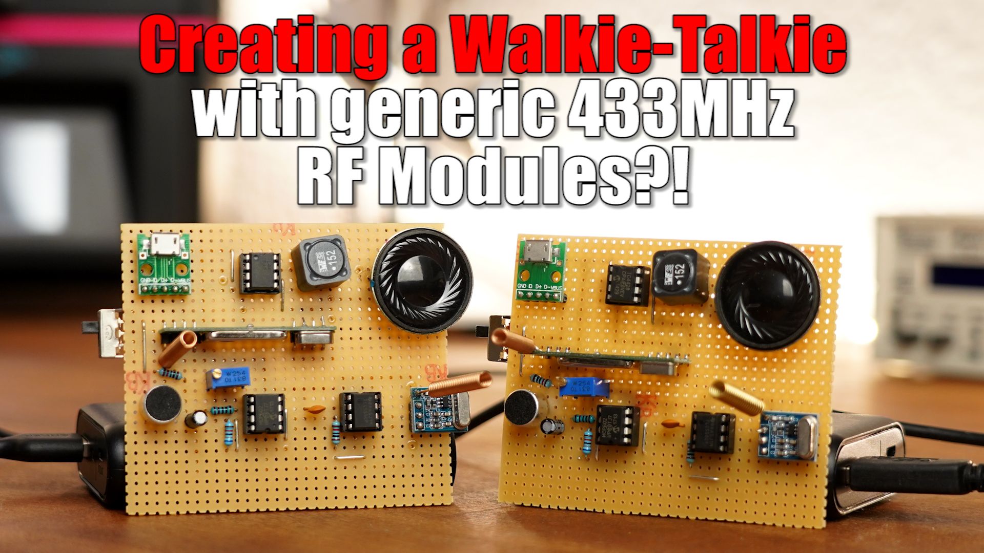 DIY Walkie-Talkie With Generic 433MHz RF Modules : 4 Steps - Instructables