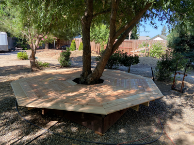 Freestanding Round Deck From Recycled Lumber : 12 Steps (with Pictures ...
