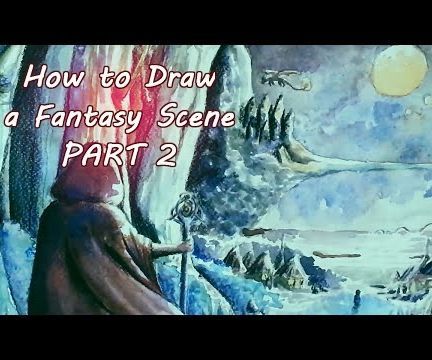 How to Draw a Fantasy Landscape (Part 2: Coloring) - Instructables
