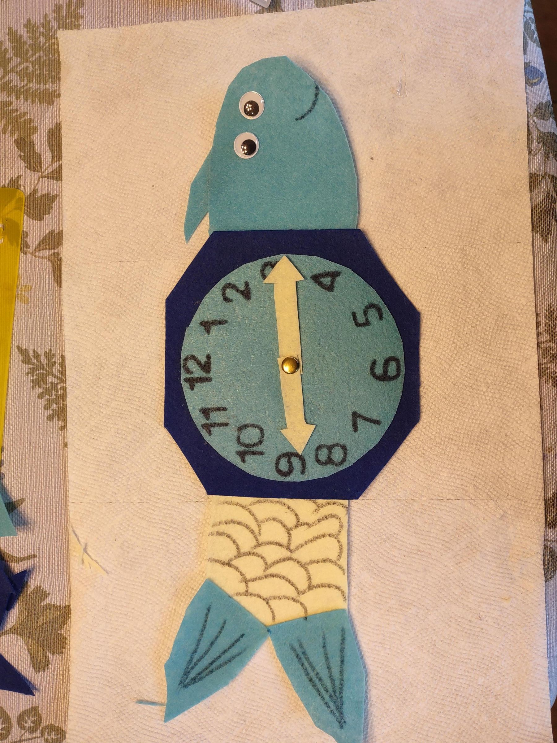 Fun Felt Fish! Practice Clock for Kids : 7 Steps (with Pictures ...