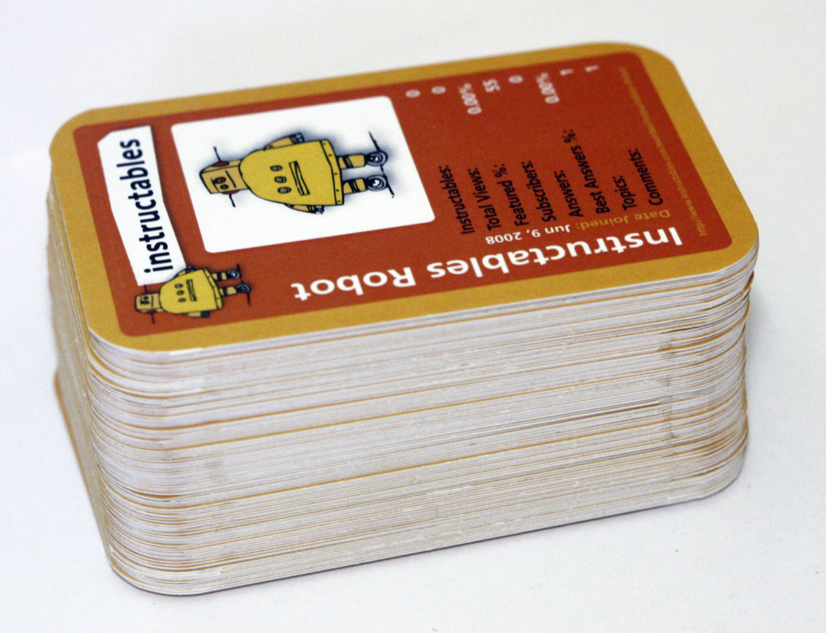 Top Trumps Inspired Instructables Card Game : 6 Steps (with Pictures ...