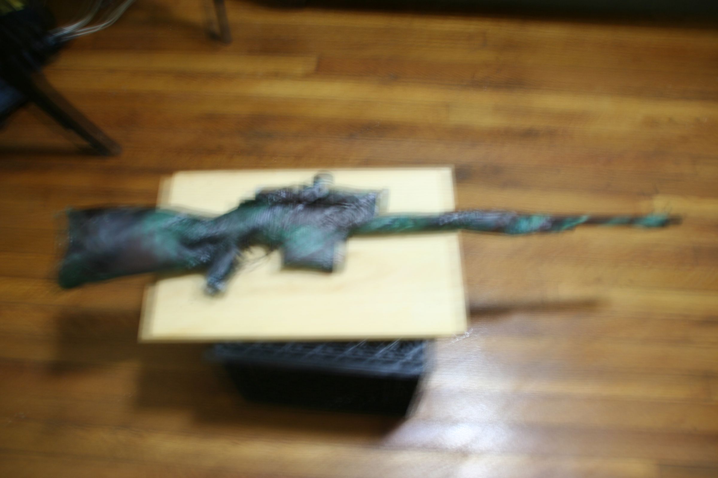 Cardboard Rifle With Camo Paint - Instructables