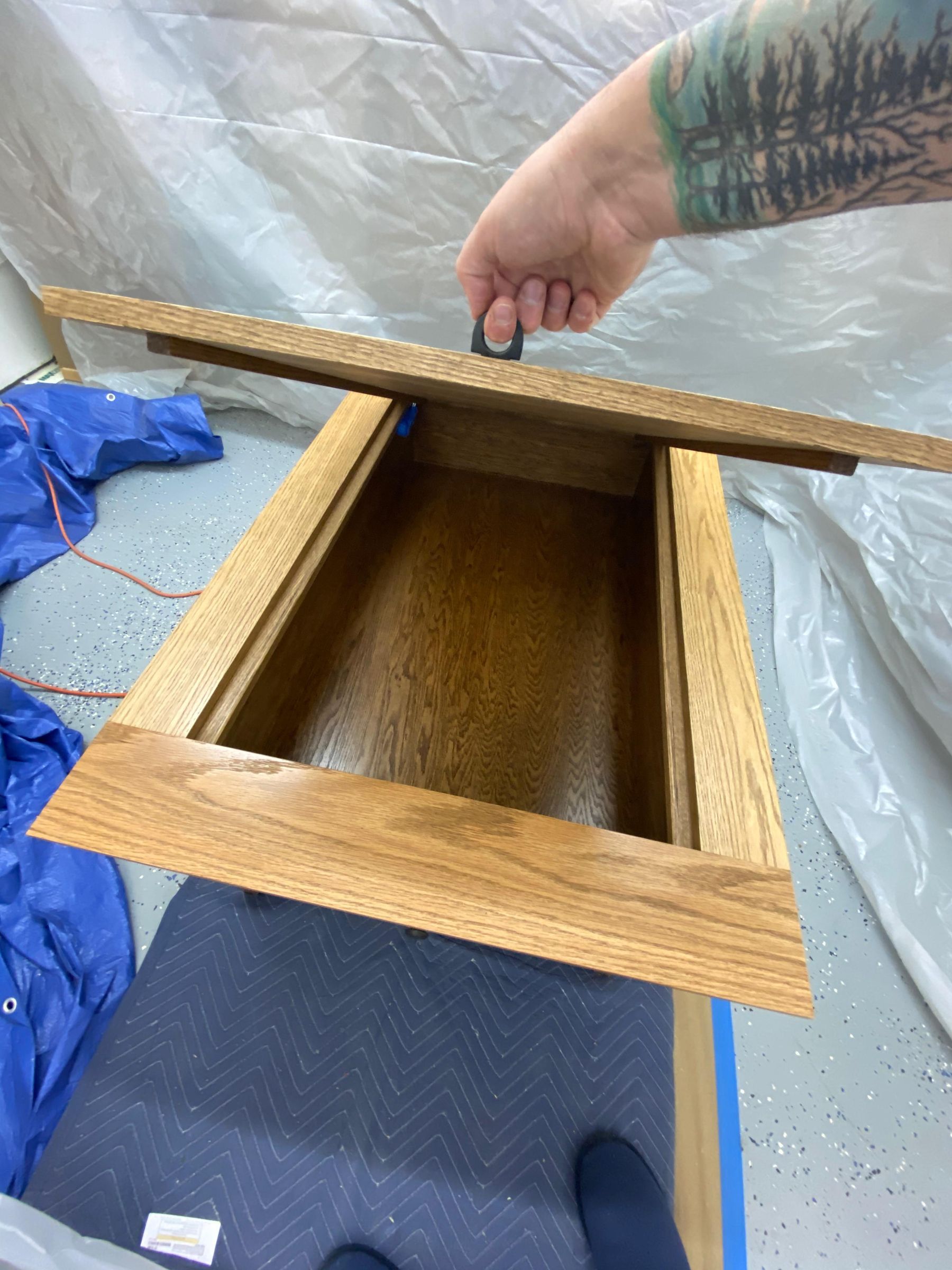 Gaming Coffee Table With Hidden Gaming Area : 4 Steps (with Pictures ...