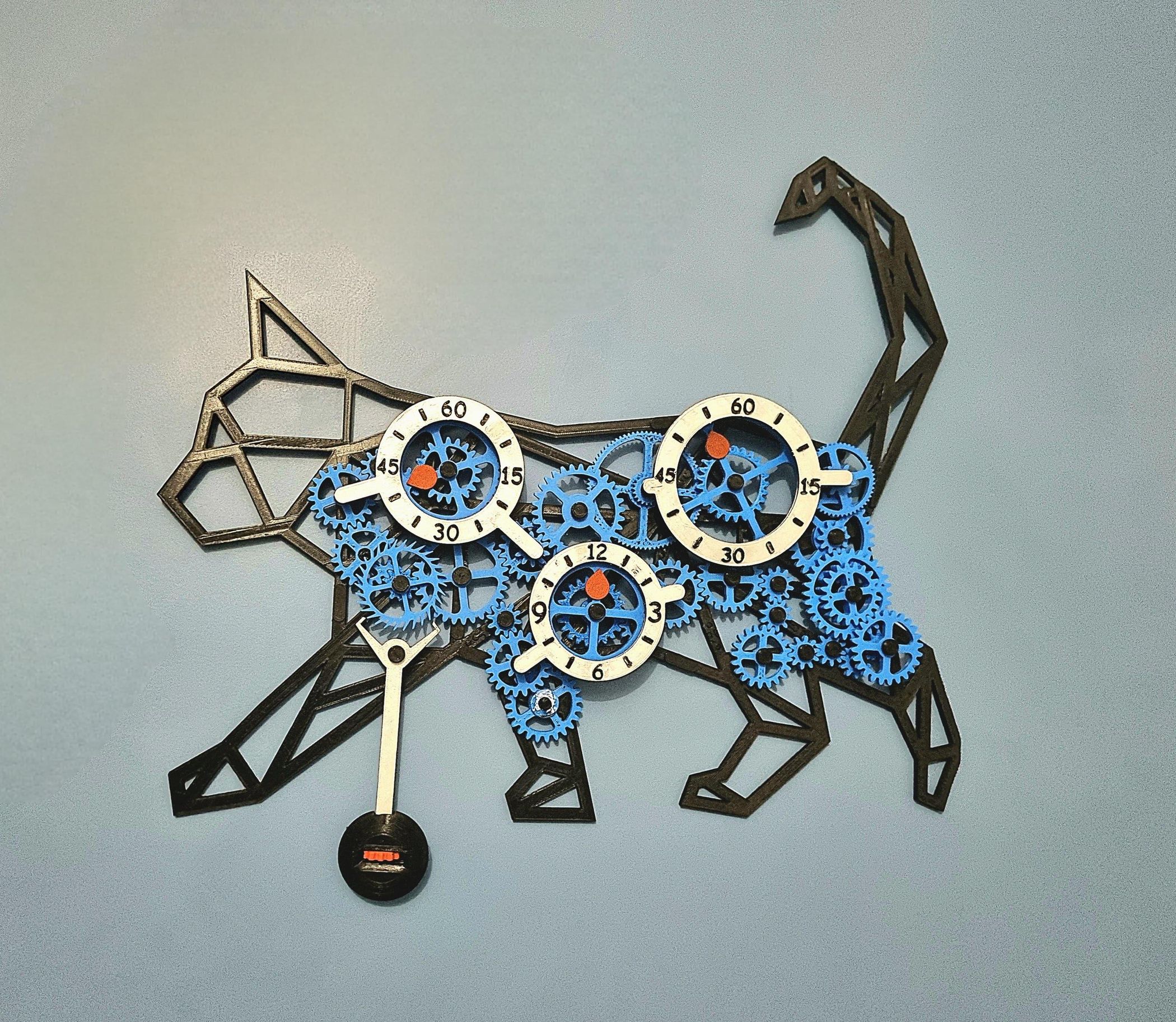 DIY 3D Printed Mechanical Cat Clock : 26 Steps - Instructables