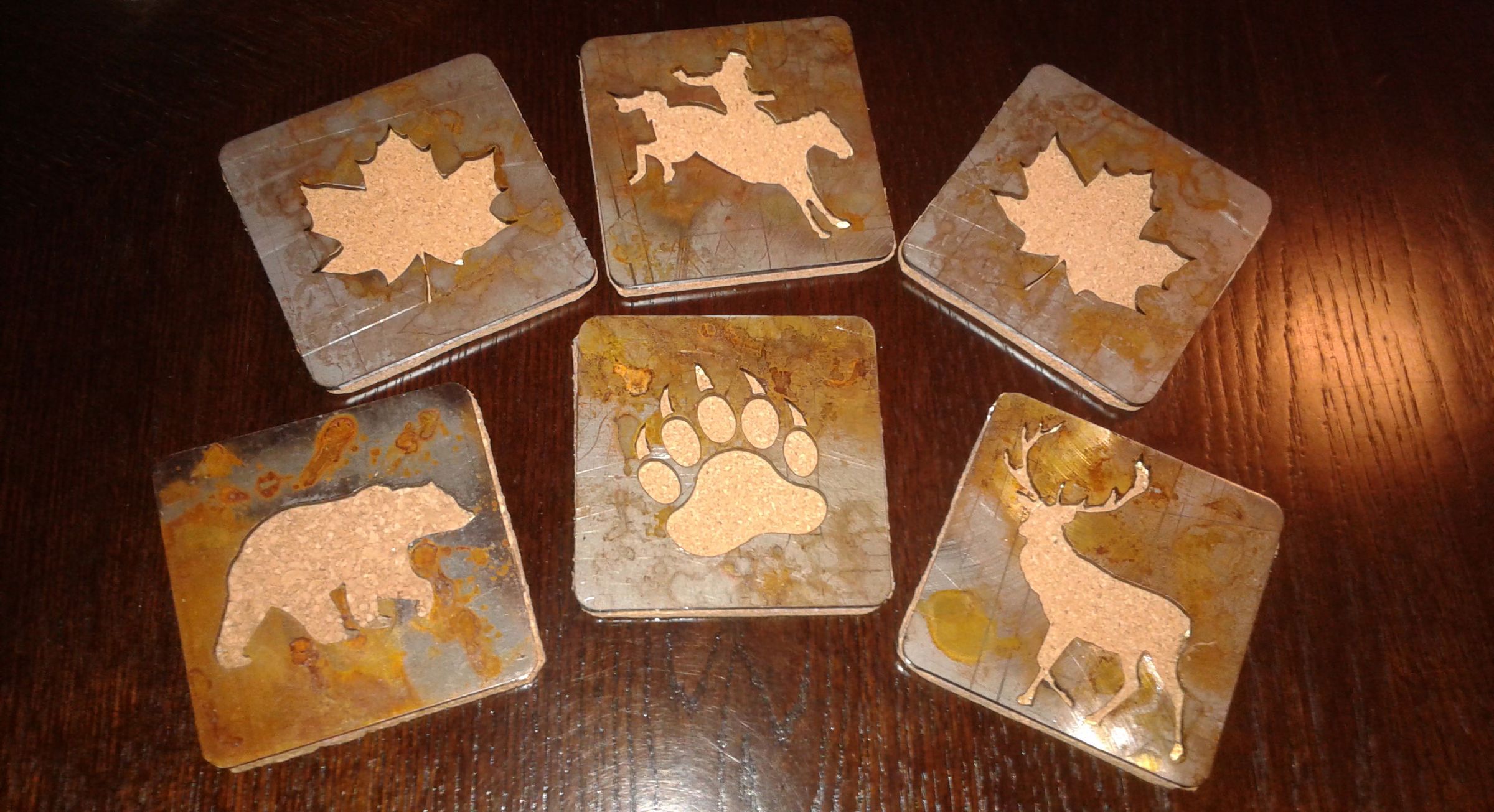 Rustic Metal Coasters : 5 Steps (with Pictures) - Instructables