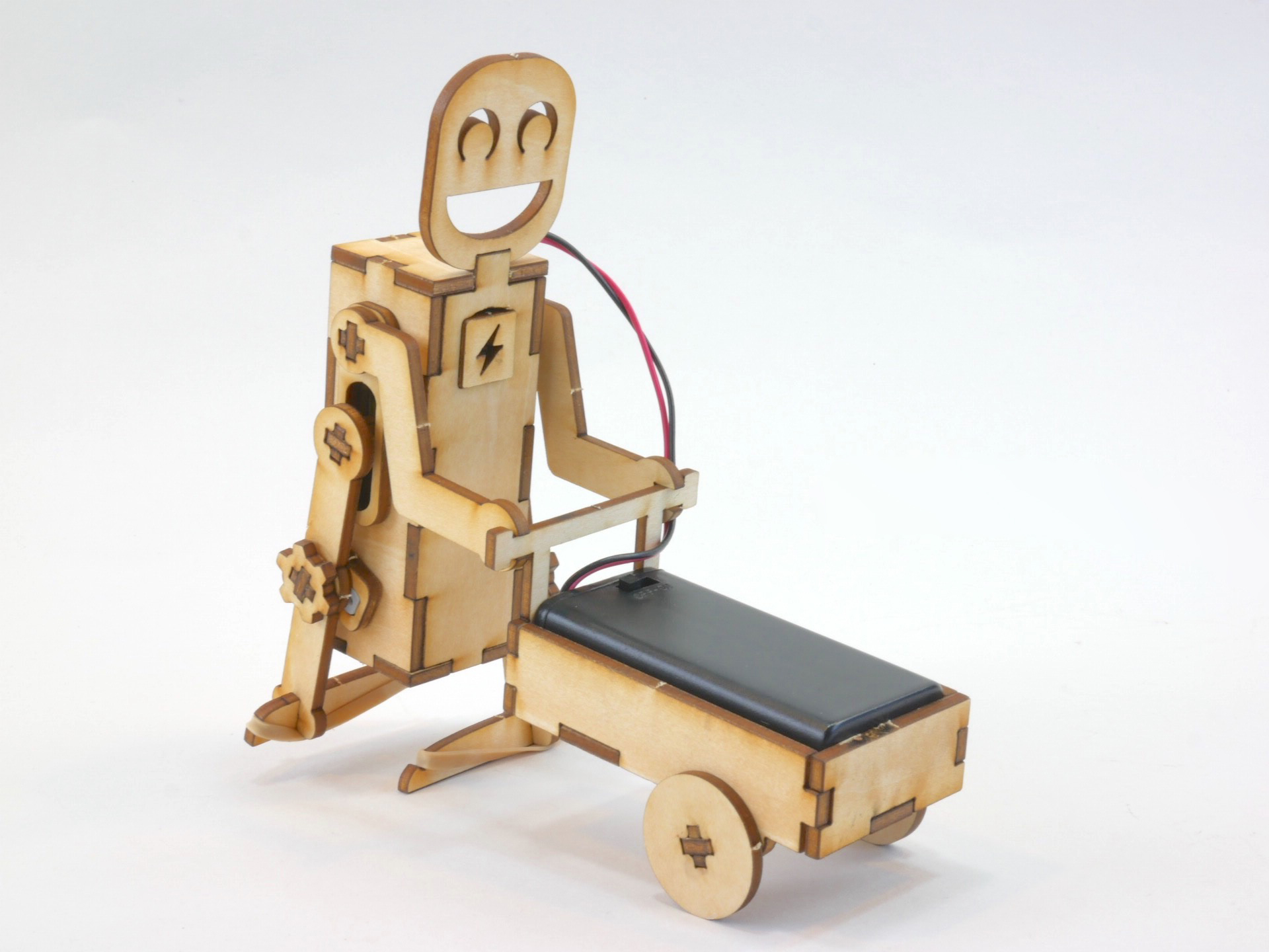 Laser Cut Cart-Pushing Robot : 7 Steps (with Pictures) - Instructables