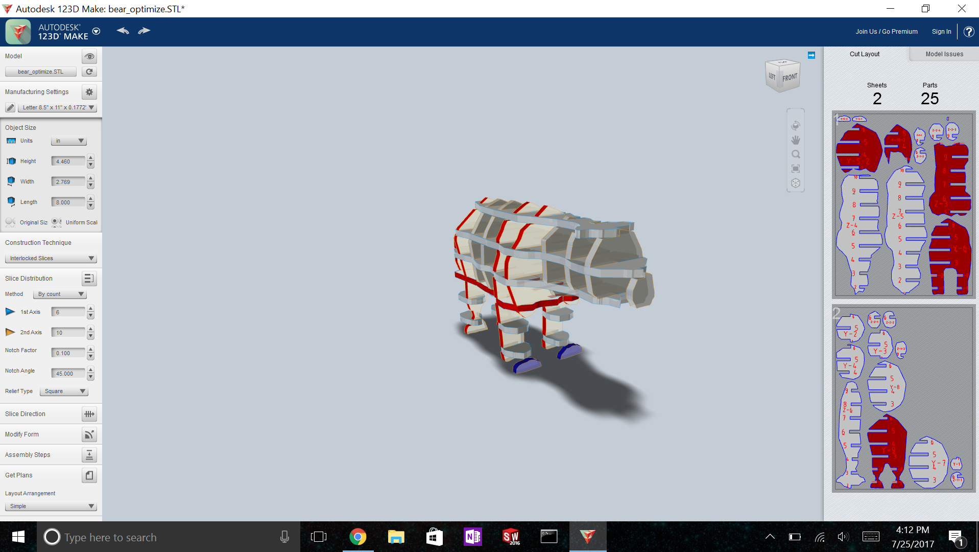 How to Use 123D Make to Create Interlocking Models : 4 Steps ...