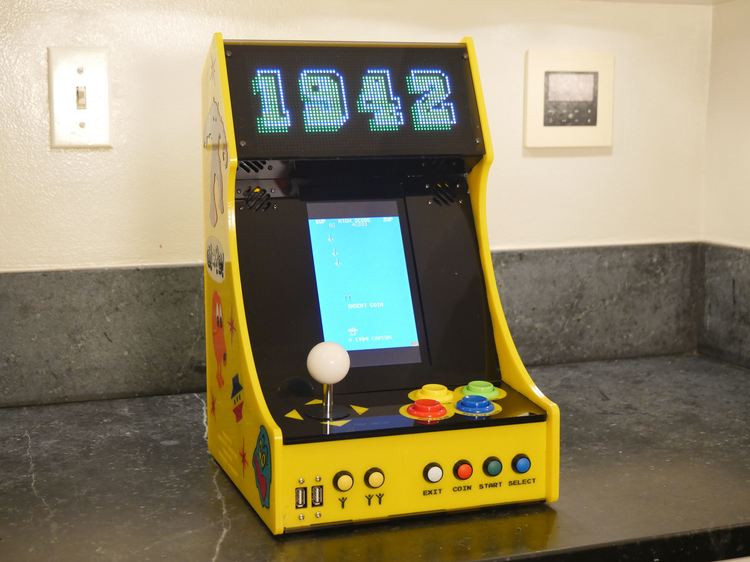 Vertical Bartop Arcade With Integrated PIXEL LED Display : 11 Steps ...