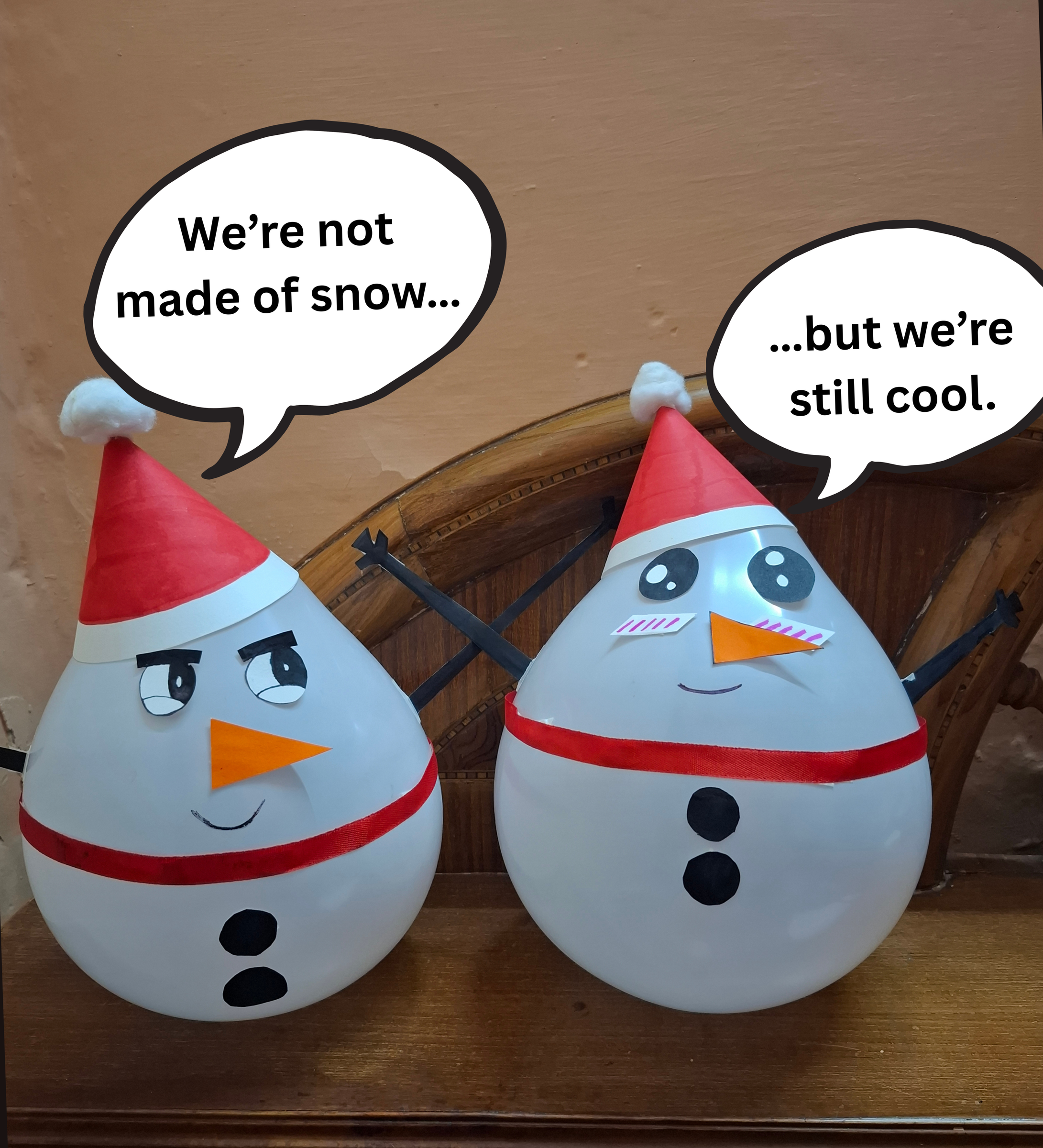 No-Fall Balloon Snowman⛄ (Easy DIY Decor) : 4 Steps (with Pictures ...