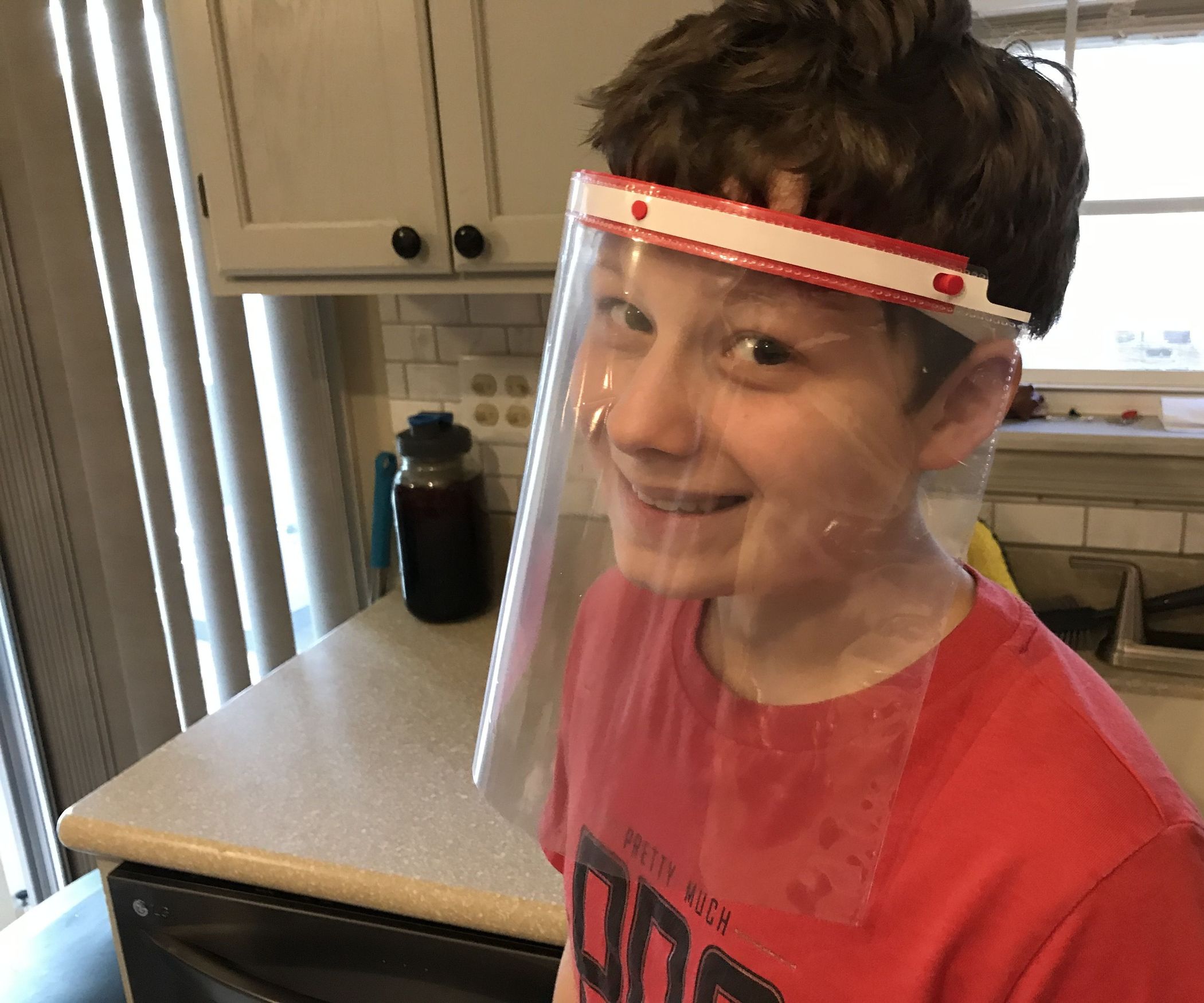 Simple Face Shield Using a Binder Sleeve - Instructables