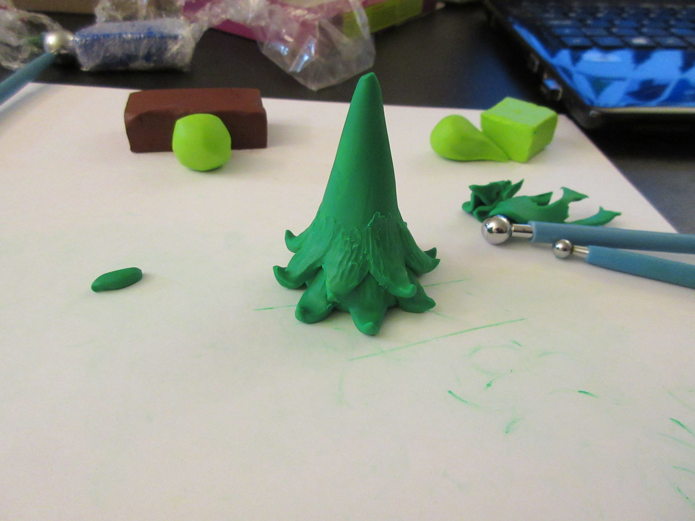 Polymer Clay Christmas Tree With Hanging Ornaments : 10 Steps (with ...
