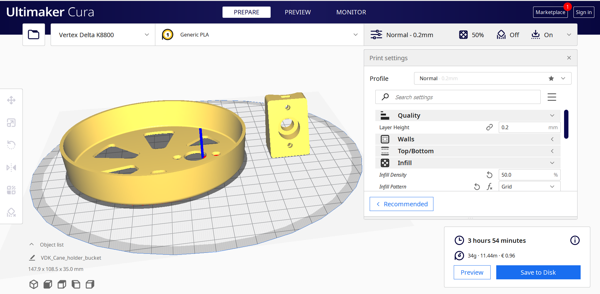 D4E1 - Cane Holder for Walker (Taima M GT) : 4 Steps - Instructables
