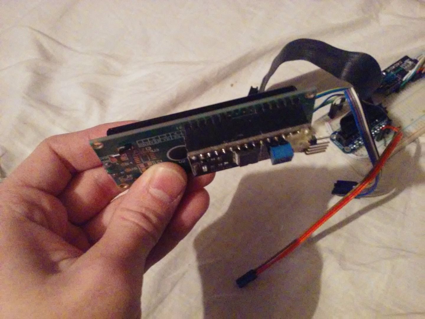 Raspberry Pi: Using 1$ I2C LCD Backpacks for 1602 Screens & Buttons ...