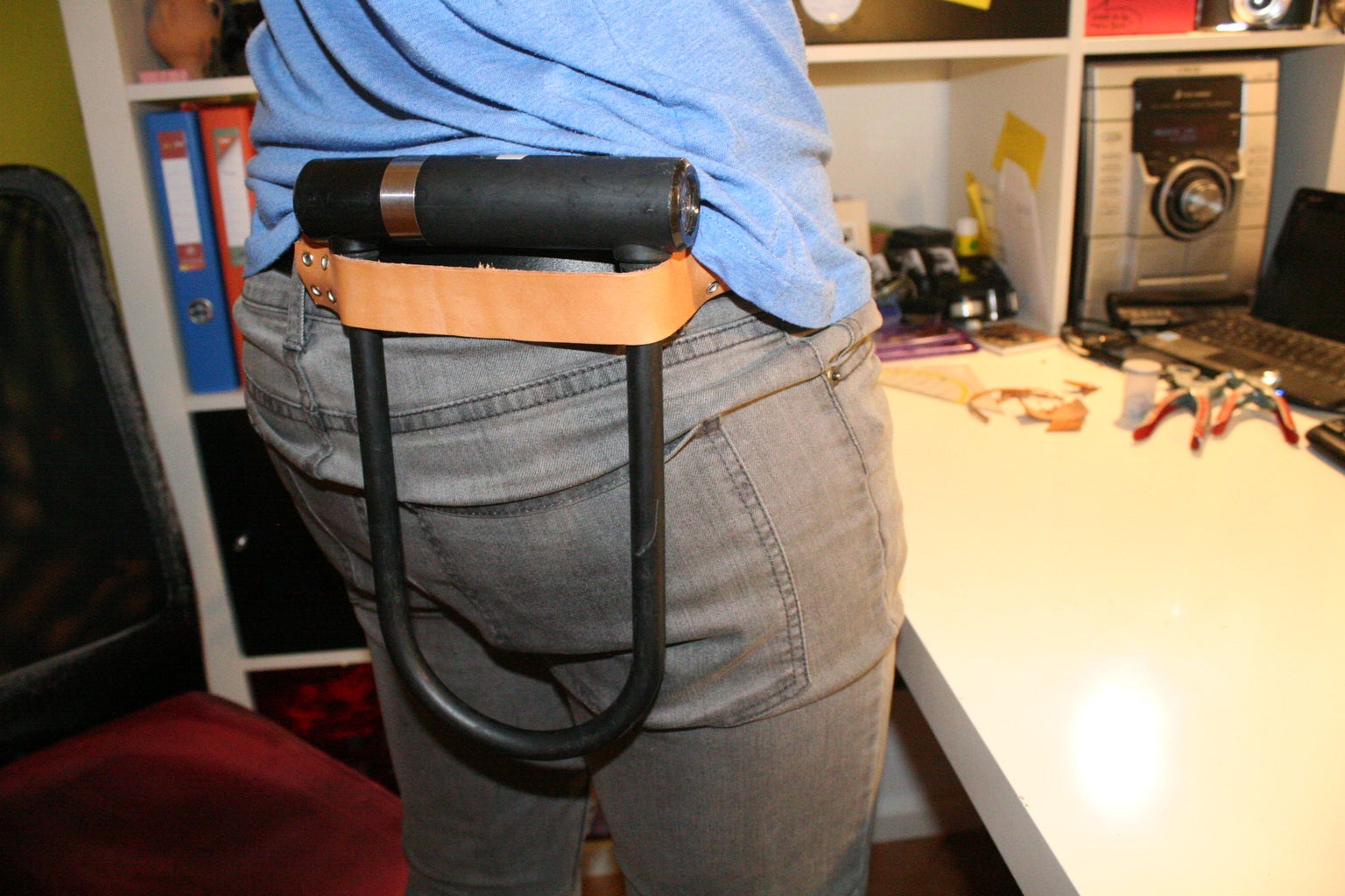 Easy Leather U Lock Holster 5 Steps Instructables