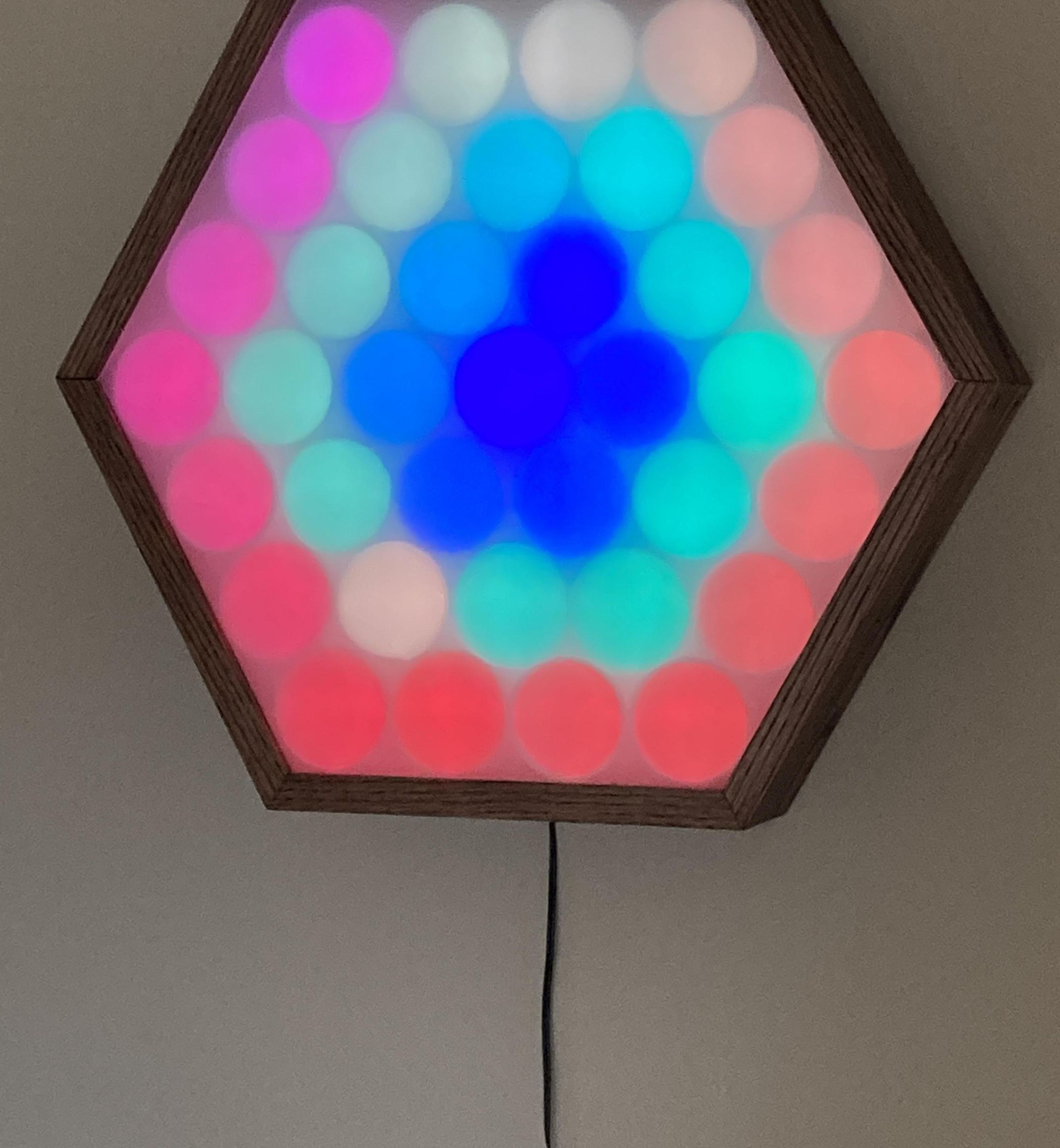 Colorful LED Art Hexagon : 8 Steps (with Pictures) - Instructables