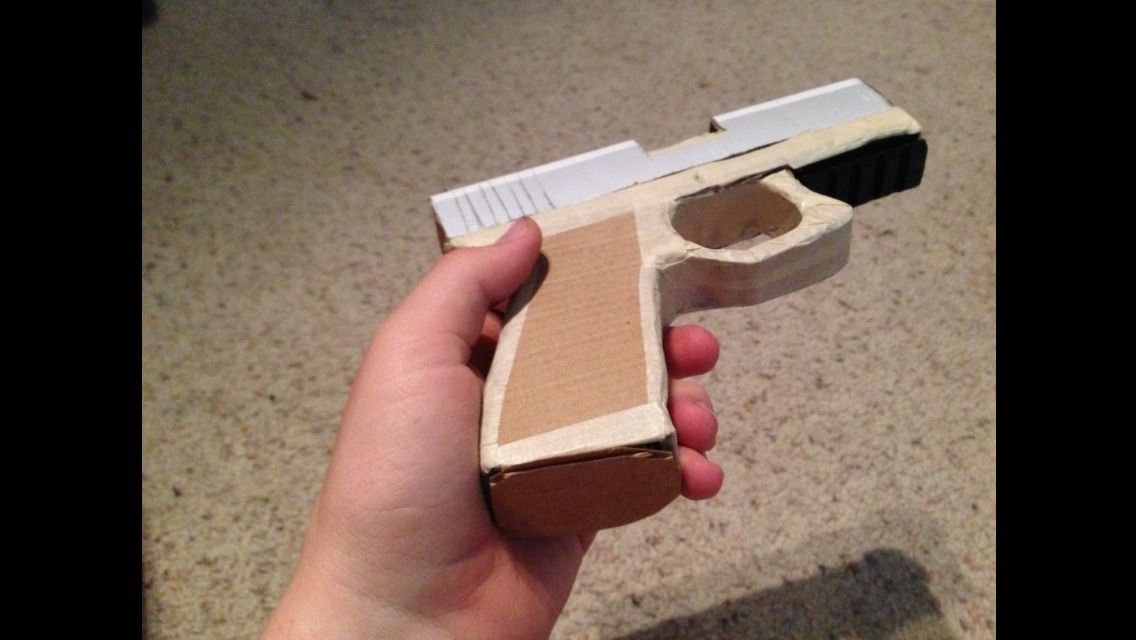 Make a Cardboard Glock With Working Parts : 9 Steps - Instructables