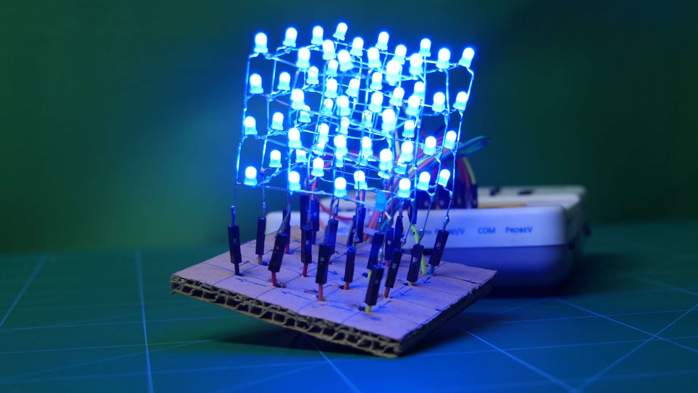 4*4*4 LED Cube Using Arduino Embedded Prototyping Platform : 6 Steps ...