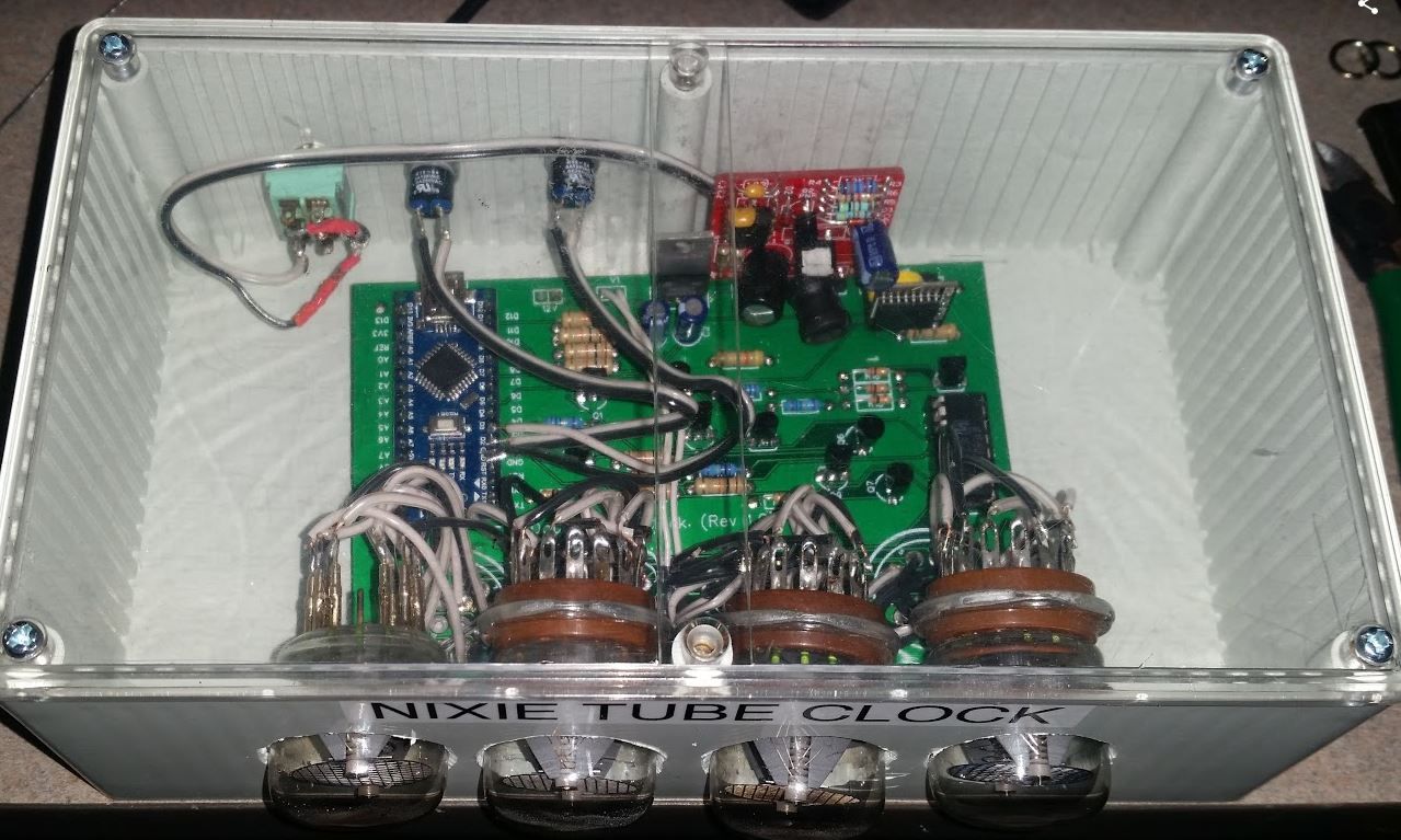 Arduino 4 Tube Multiplexed Nixie Clock : 10 Steps (with Pictures ...