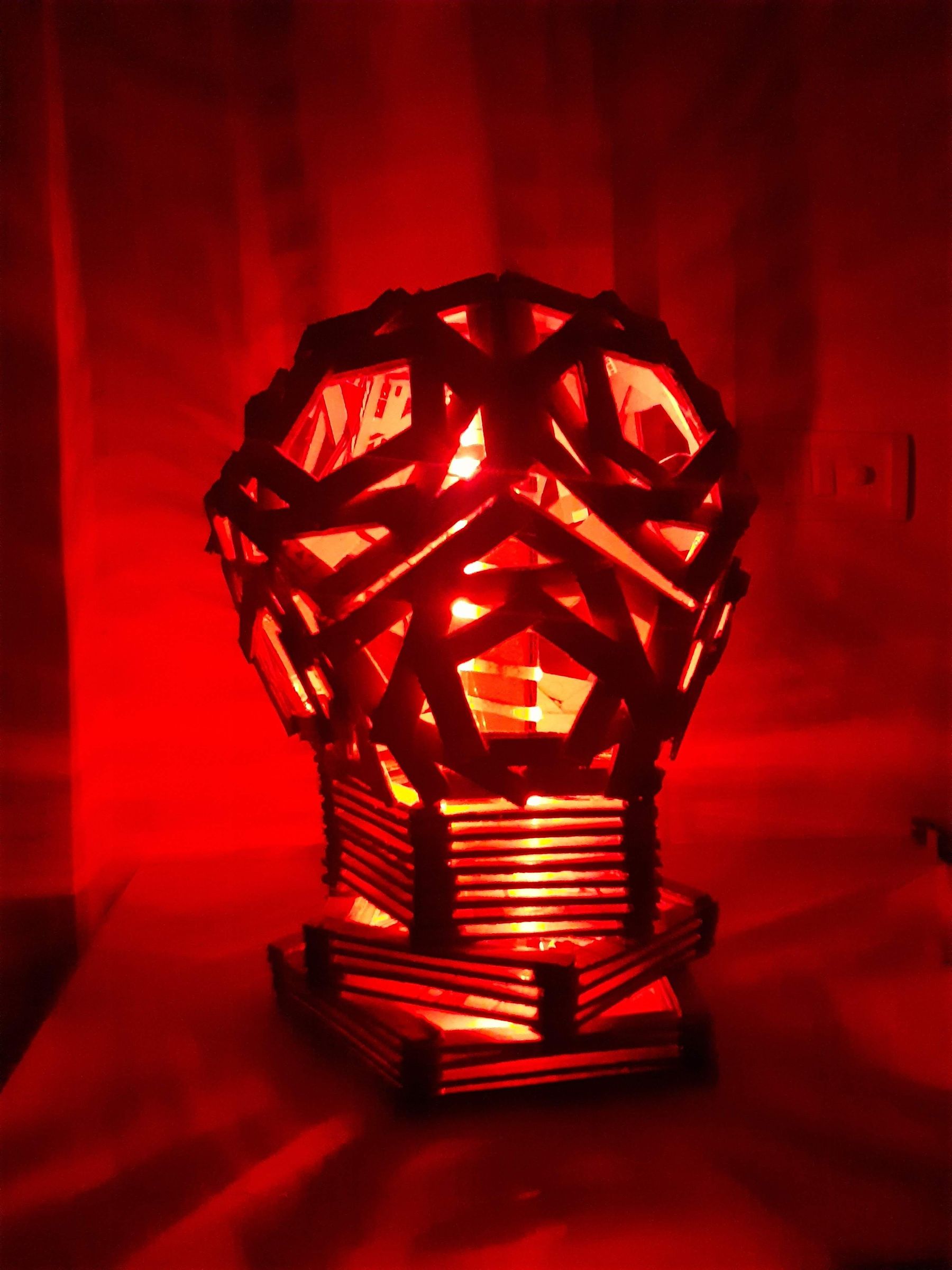 Cardboard Pentagon Table Lamp : 6 Steps (with Pictures) - Instructables