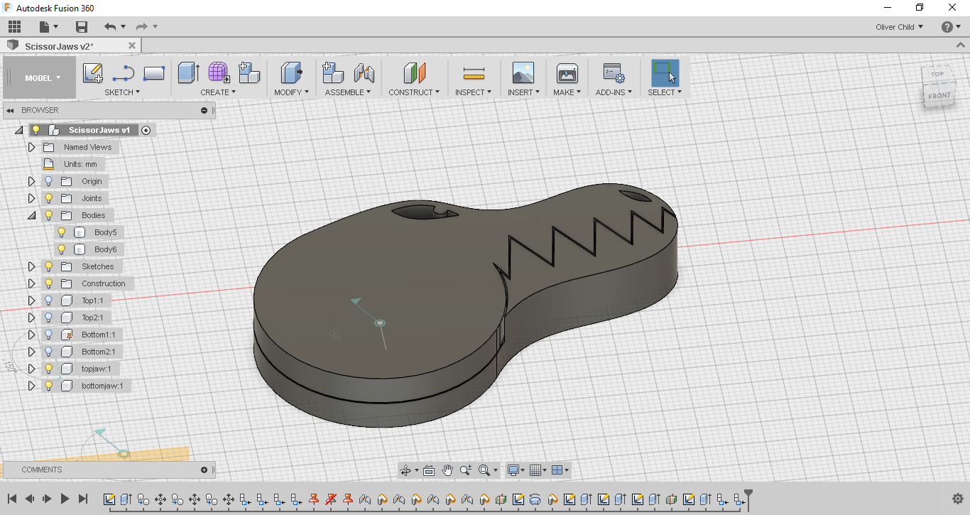 Designing Scissor Jaws in Fusion : 11 Steps (with Pictures) - Instructables