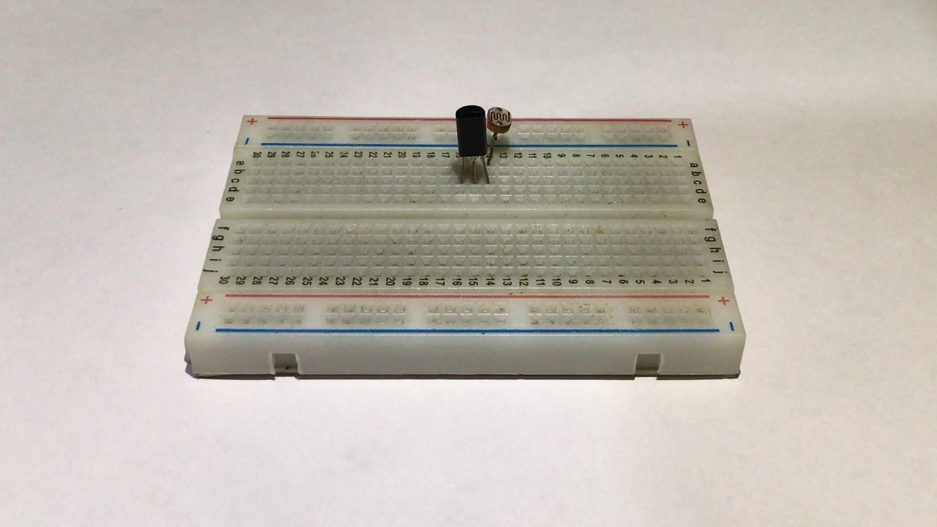 Darkness Sensor Circuit on Breadboard + LIght Detector With LDR : 6 Steps - Instructables