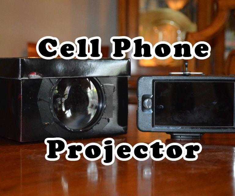 Shoe Box Cell Phone Projector : 9 Steps (with Pictures) - Instructables
