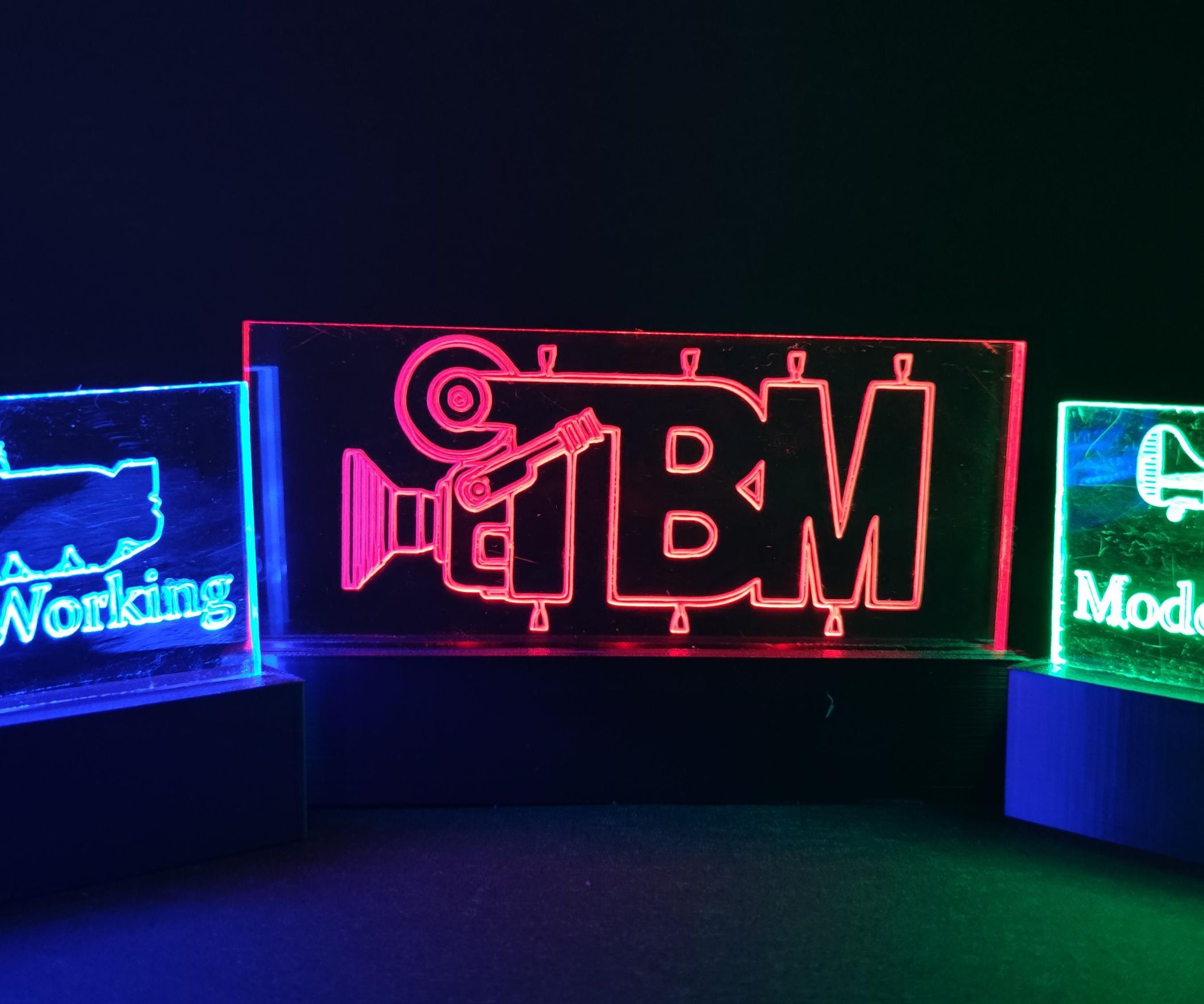 Parametric Illuminated Sign / Rotulo Luminoso Parametrico : 5 Steps ...