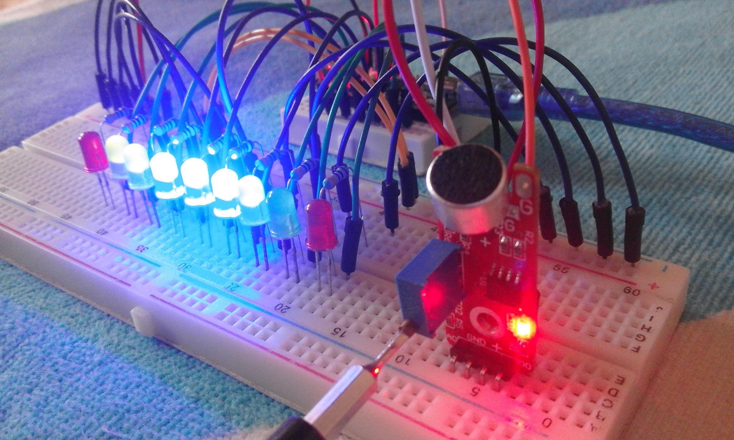 Waren's L.E.D Music Visualizer : 16 Steps (with Pictures) - Instructables