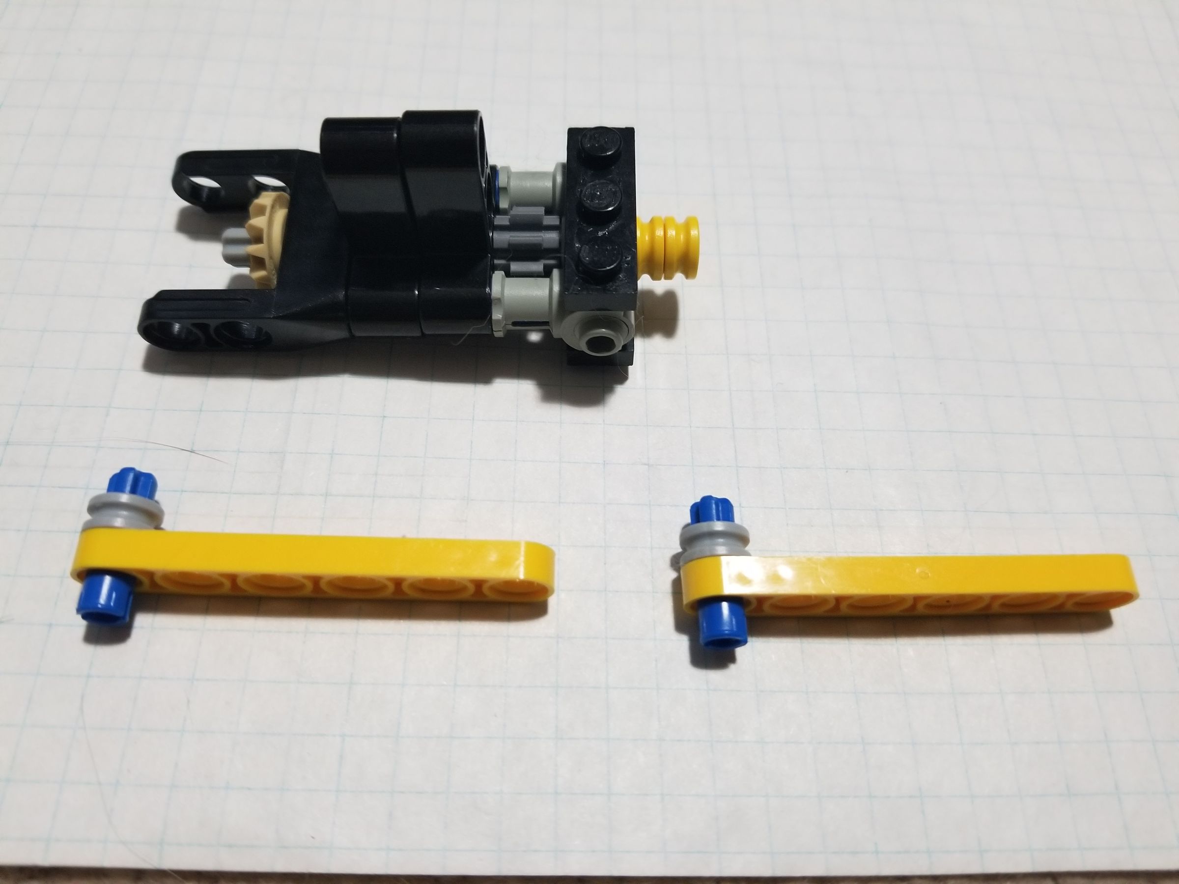 Lego Technic Back to Back Double Actuator Build : 9 Steps (with ...
