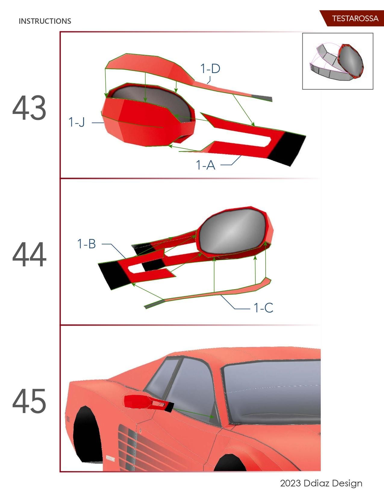 Ferrari Testarossa DIY Paper-Craft - Instructables