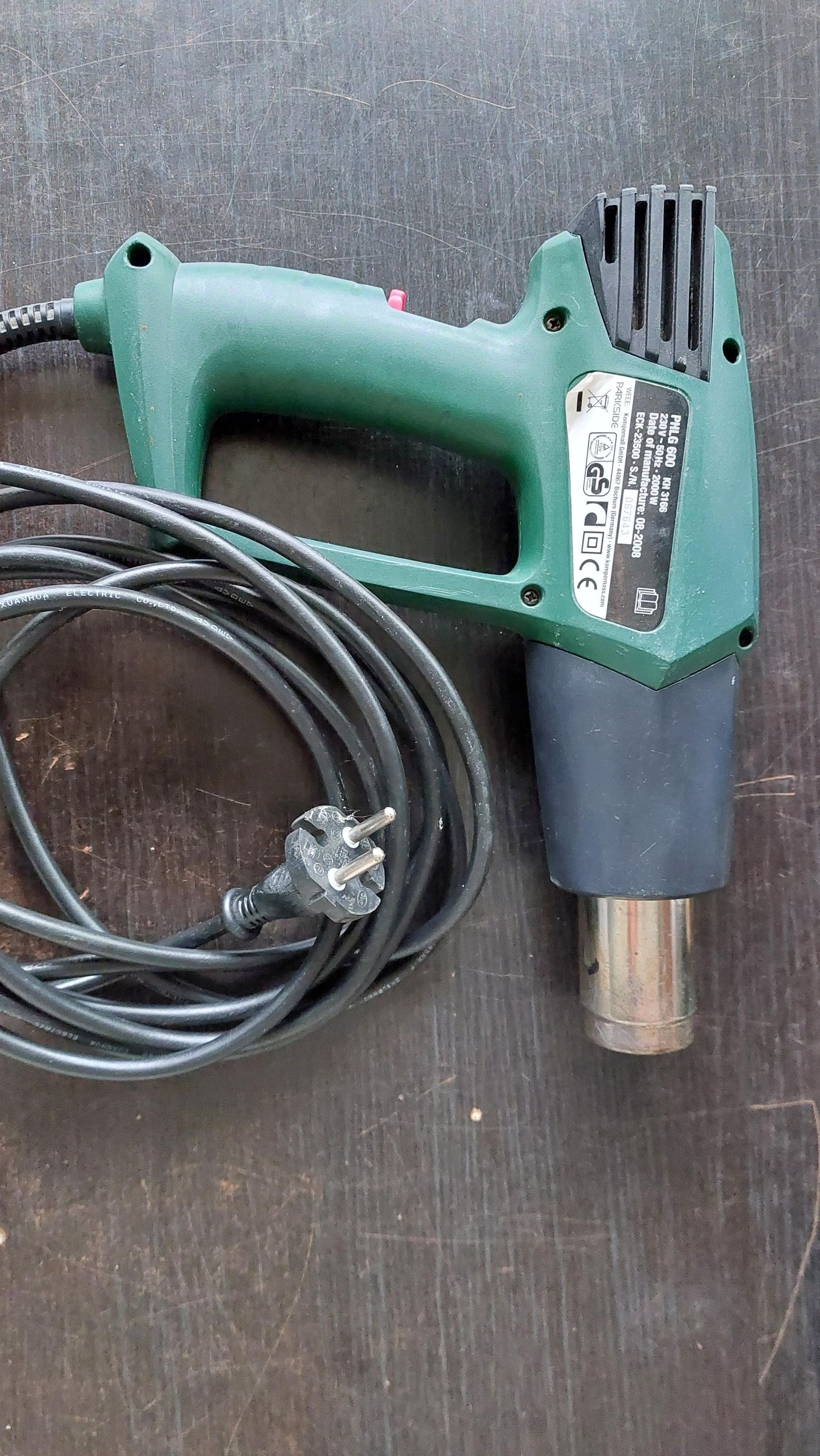 Repair the Parkside PHGL600 Hot Air Gun. : 4 Steps - Instructables