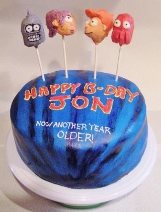 Futurama Cake With Cake Pops! : 17 Steps (with Pictures) - Instructables