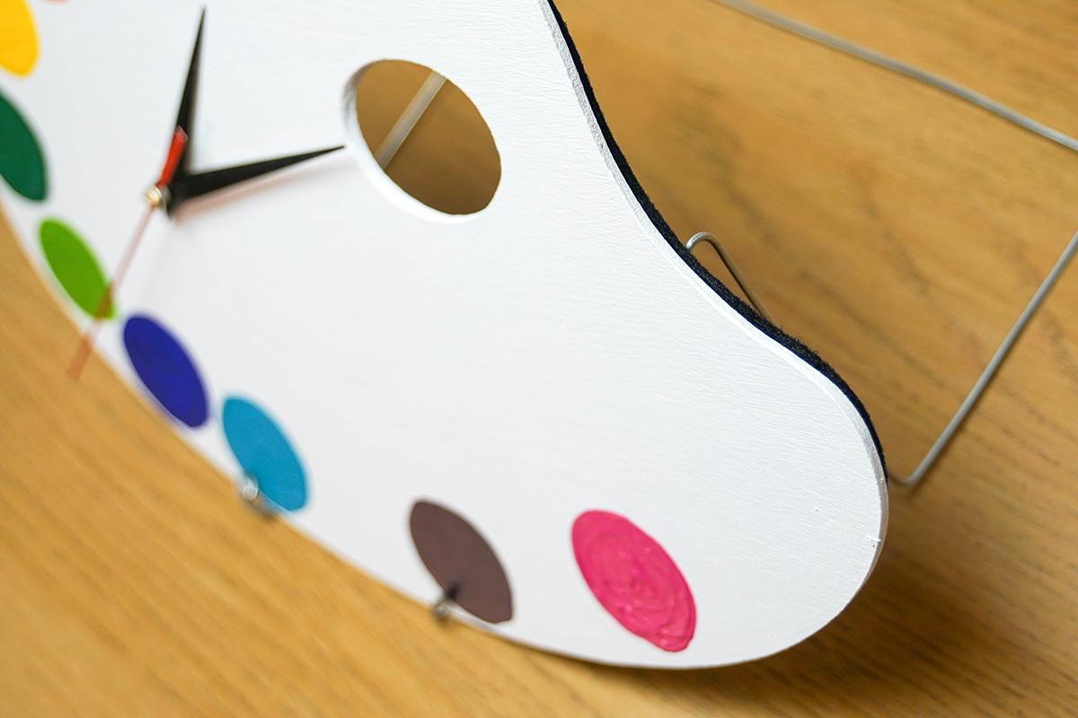 DIY Paint Palette Clock | Simple & Fun Art Themed Project : 8 Steps ...