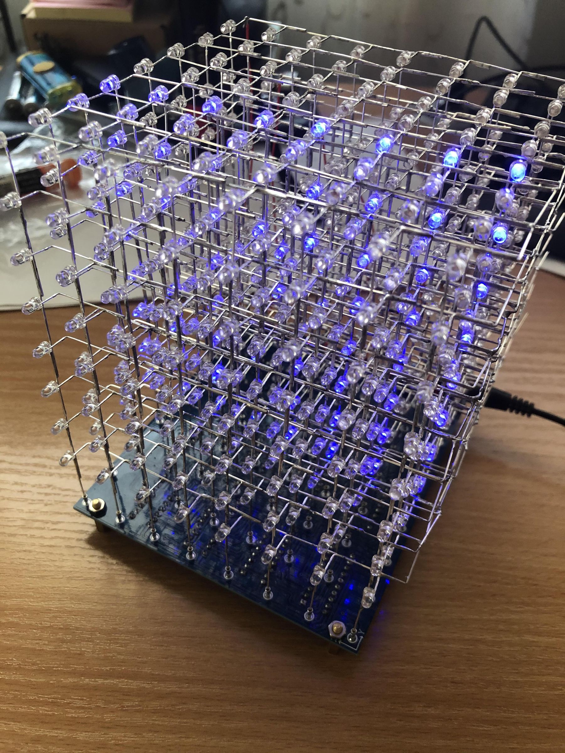 Assembling the Geekcreit® 8x8x8 LED Cube 3D Light Square Blue LED Electronic DIY Kit : 14 Steps ...