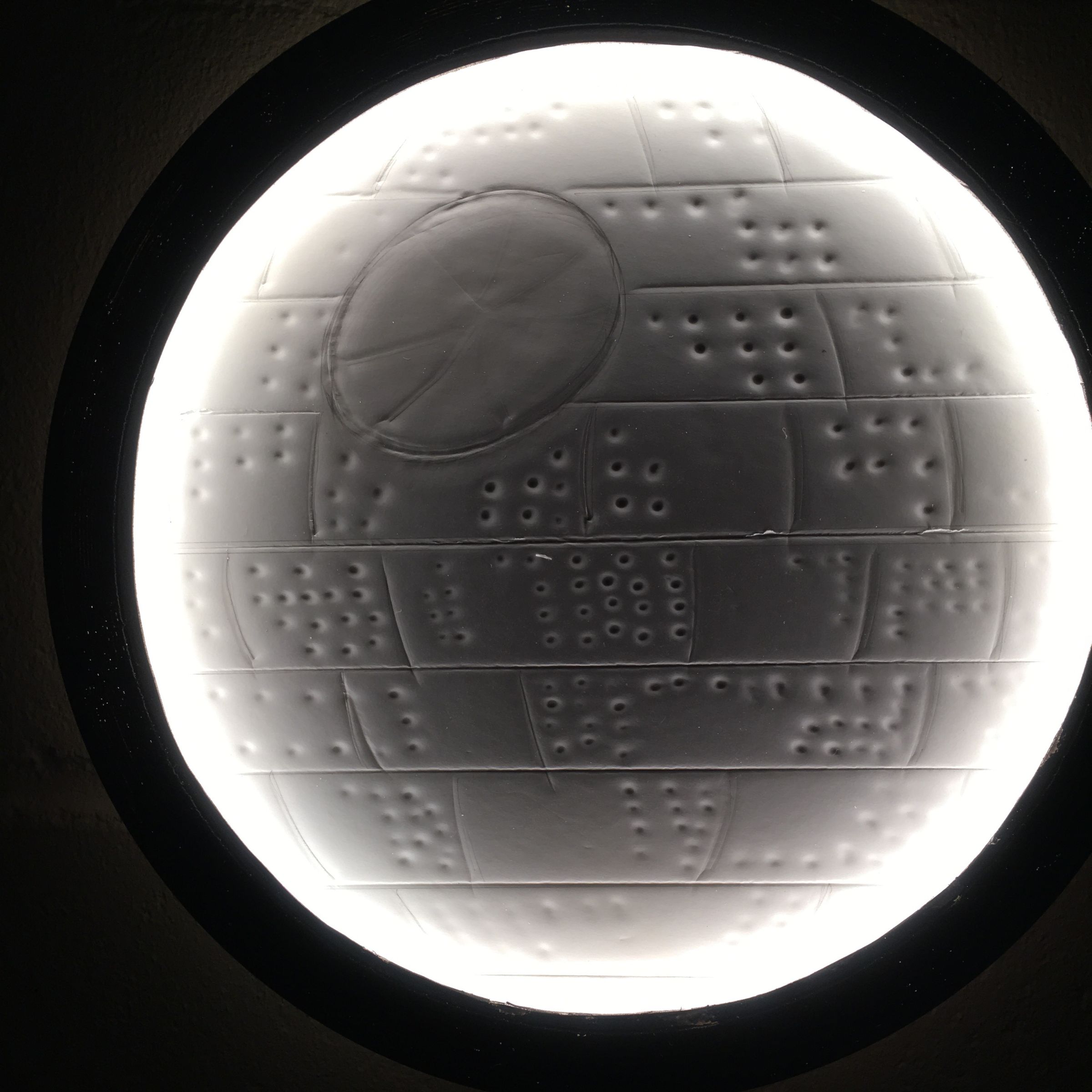 That's No Moon... It's a DEATH STAR Wall Light : 6 Steps (with Pictures ...