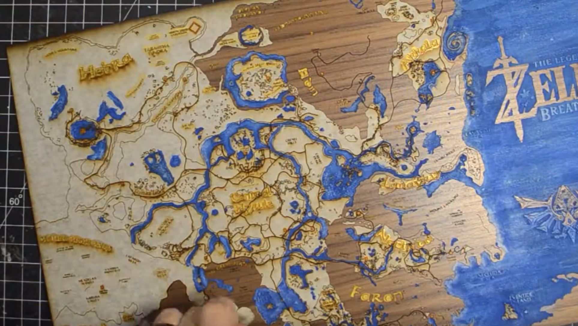 Multi-layer Map of Hyrule - Laser Engraved and Painted : 6 Steps (with ...
