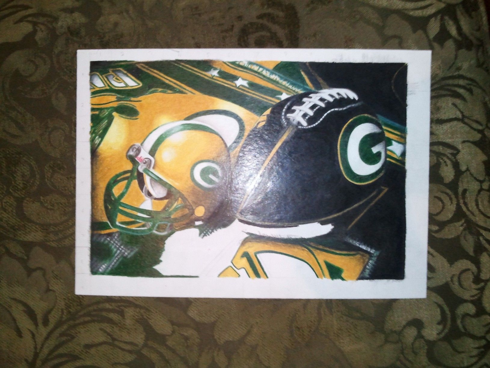 How to Draw My Green Bay Packer Drawing's - Instructables