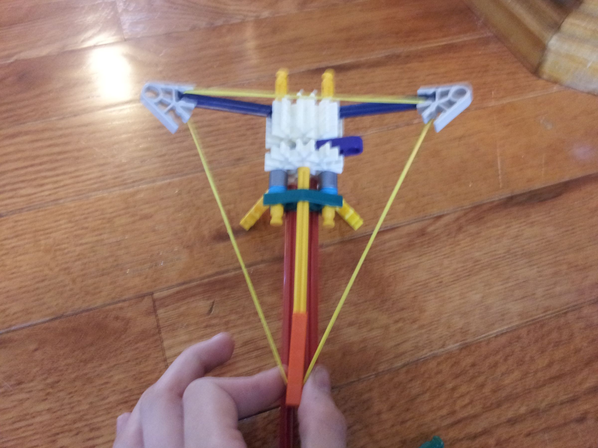 How to Make a Mini K'NEX Crossbow Turret : 4 Steps - Instructables