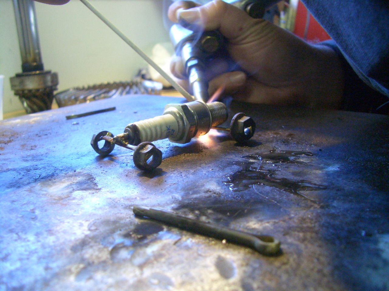 Spark Plug Race Car Paperweight : 7 Steps (with Pictures) - Instructables