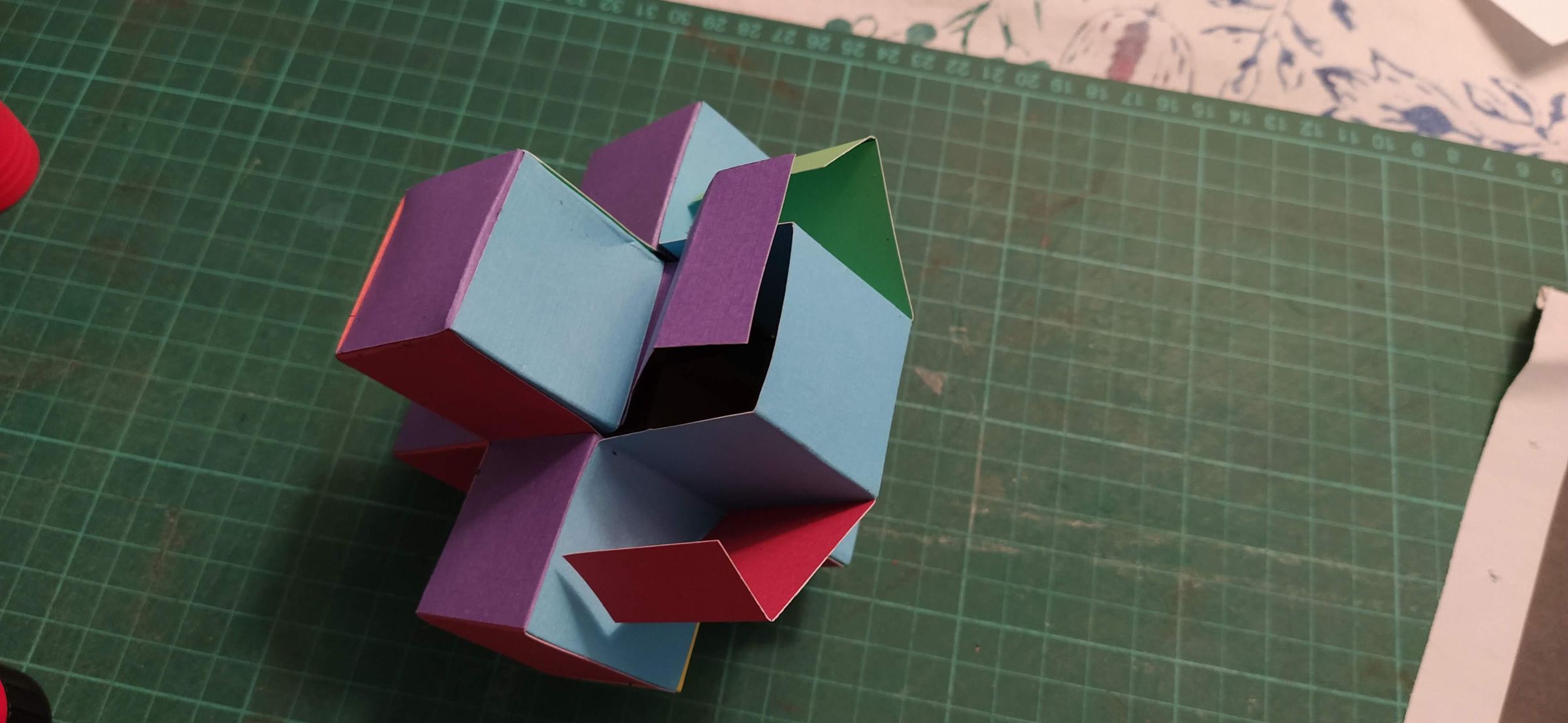 Rainbow Colored 3D Paper Cross : 5 Steps (with Pictures) - Instructables