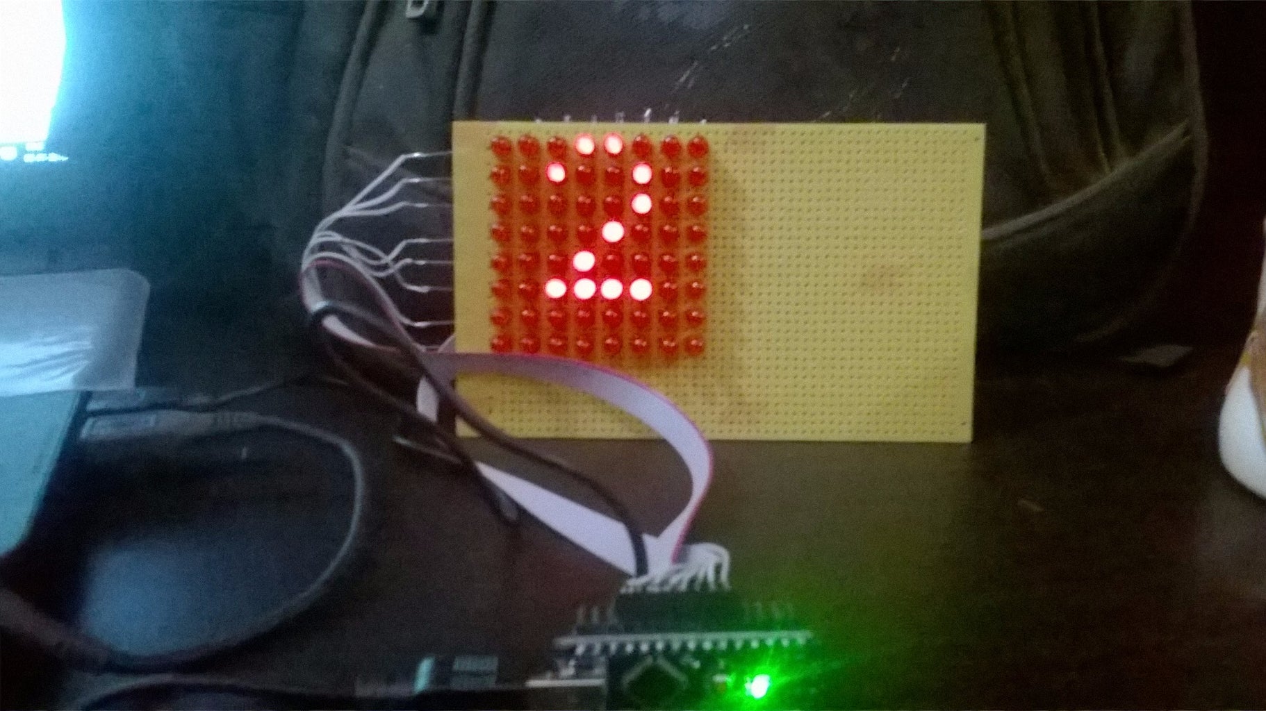 Led Matrix Display Row Column Scanning Using Arduino 4 Steps Instructables